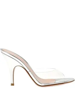 GIANVITO ROSSI Round-toe Heeled Sandals - Metallic