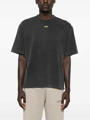 Off-White Fallen Angel Skate Cotton T-shirt - Black