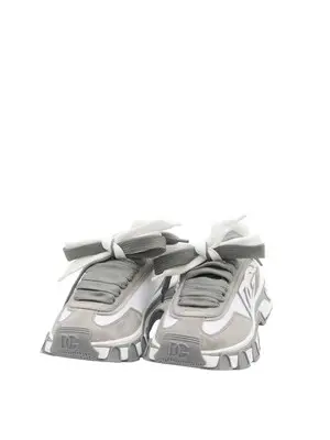 Dolce & Gabbana Nylon And Calfskin Sneakers With Dg Patch