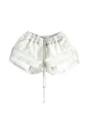 Rick Owens Mist-colored Drawstring Shorts