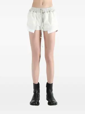 Rick Owens Mist-colored Drawstring Shorts