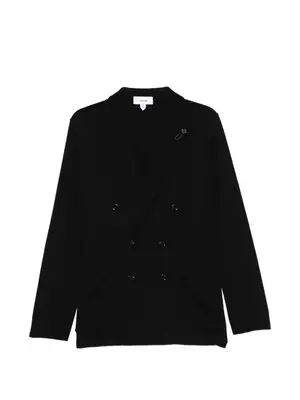 LARDINI Double-breasted Jacket - Black