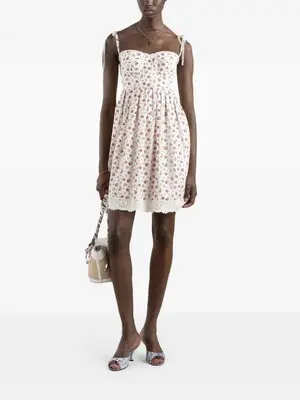 Dolce & Gabbana Floral Lace Insert Dress