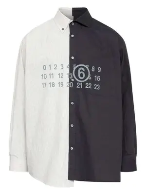 MAISON MARGIELA Two-tone Long-sleeved Shirt