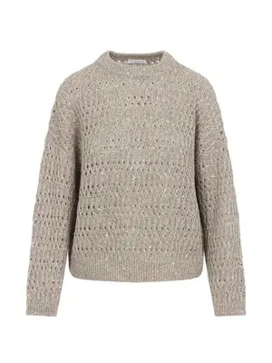 Brunello Cucinelli Patterned Sweater - Brown