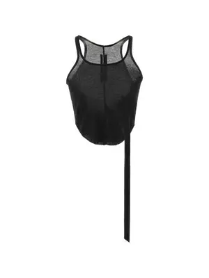 Rick Owens Sleeveless Crop Top - Black
