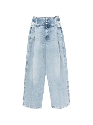Dries Van Noten Pleated Jeans Blue