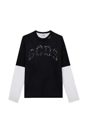 Gcds Oversized Logo T-shirt - Black