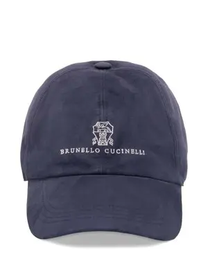 Brunello Cucinelli Cap With Visor - Blue