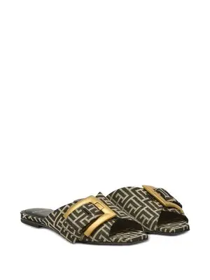 Balmain Anthem Monogrammed Sandals