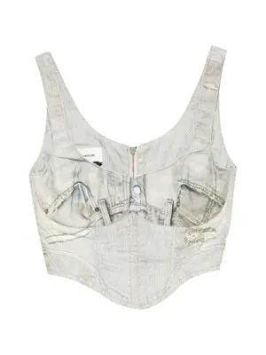 HAIKURE Sleeveless V-neck Top - Blue