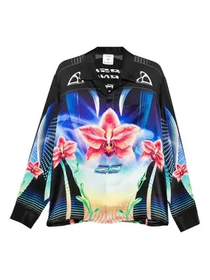 Casablanca Orchid Racer Shirt - Multi