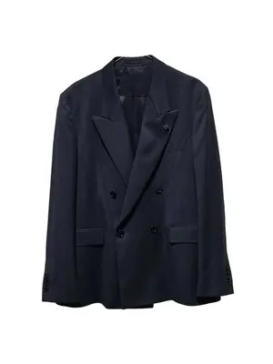 LARDINI Double-breasted Blazer - Blue