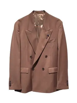 LARDINI Double-breasted Blazer - Brown