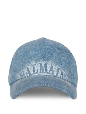 Balmain Printed Baseball Cap - Blue