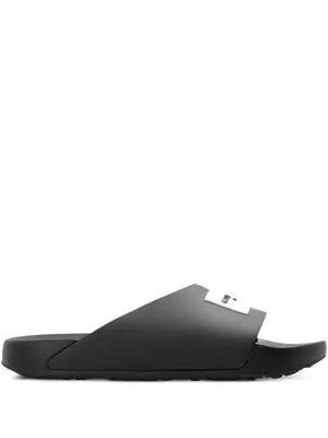 Givenchy Slide Sandals With Logo - Black