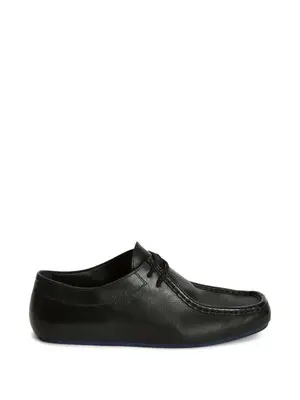 JIL SANDER Lace-up Loafers With Piping - Black