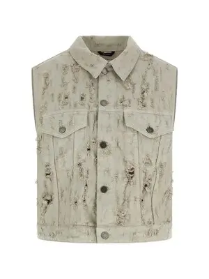HAIKURE Ryder Distressed Denim Vest