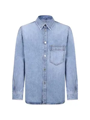 Givenchy Button-down Shirt With Patch Pocket - Blue