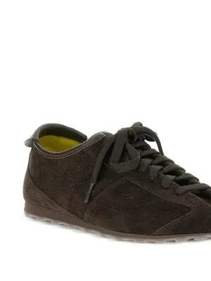 Jacquemus Suede Almond Toe Tennis Sneakers
