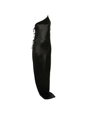 Rick Owens Long One-shoulder Dress - Black