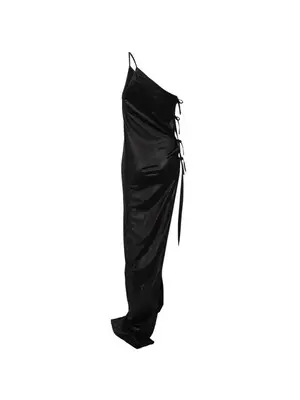 Rick Owens Long One-shoulder Dress - Black