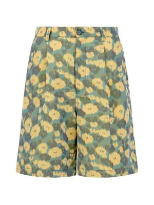 Marni Floral Pleated Shorts