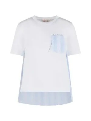 Marni Striped T-shirt With Pocket