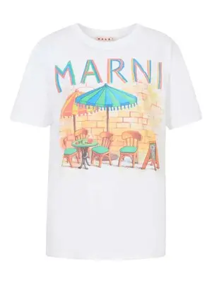 Marni Postcard Print T-shirt