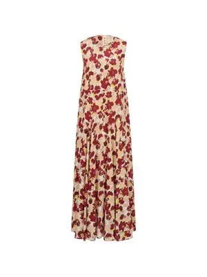 Marni Pleated Floral Dress