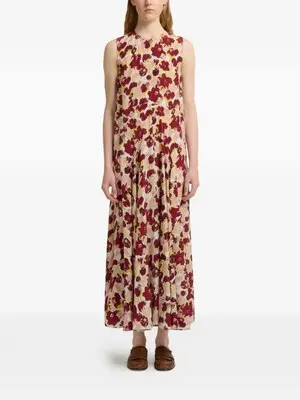 Marni Pleated Floral Dress