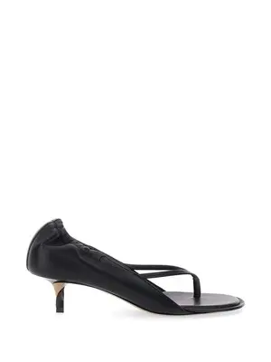 Jacquemus Gathered Leather Sandals