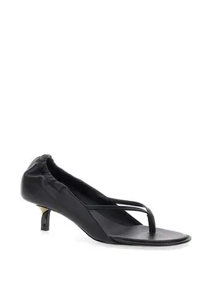 Jacquemus Gathered Leather Sandals