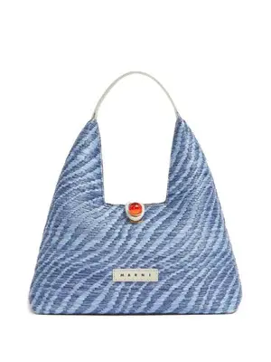 Marni Trapeze Tote Bag - Blue