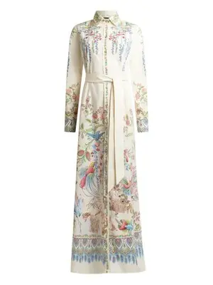 Etro Floral Print Shirt Dress - Multi