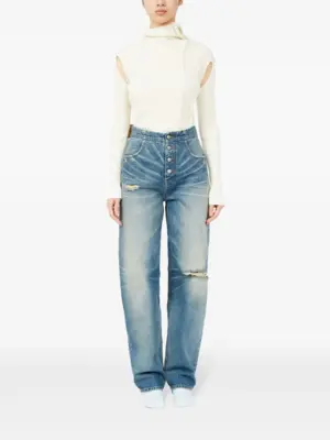 MAISON MARGIELA Straight Jeans With A Worn Effect