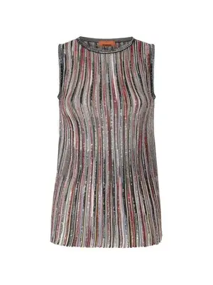 Missoni Striped Top Decorated With Sequins