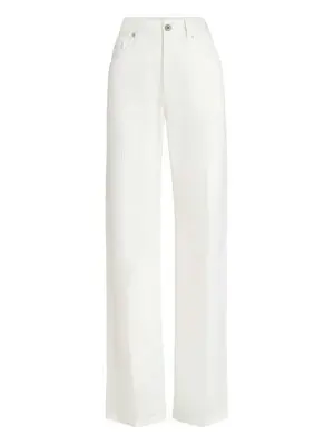 Brunello Cucinelli Trousers With Decoration - White