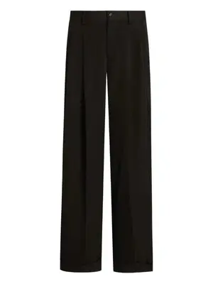 Dolce & Gabbana Brunello Cucinelli Cotton Organza Trousers - Black