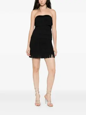 Norma Kamali Fringe Mini Skirt
