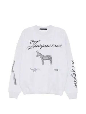 Jacquemus Jacquard Sweatshirt With Graphic Print