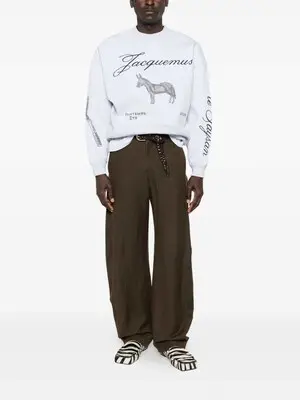 Jacquemus Jacquard Sweatshirt With Graphic Print