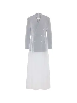 MAISON MARGIELA Long-sleeved Midi Dress - Grey