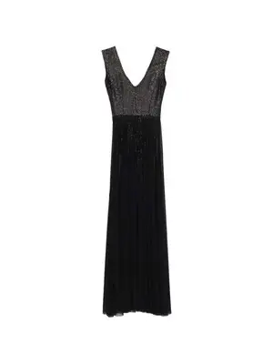 Norma Kamali V-neck Dress - Black