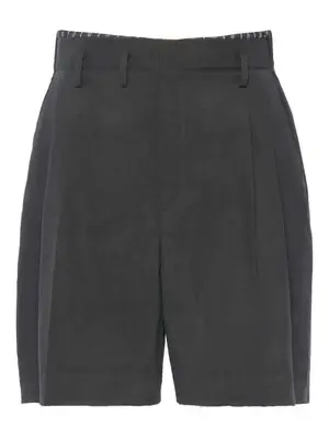 MAISON MARGIELA Pleated Bermuda Shorts - Grey