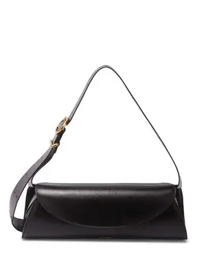 JIL SANDER Cannolo Iconic Line Small Shoulder Bag - Black