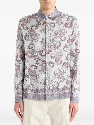 Etro Paisley Leaf Print Shirt