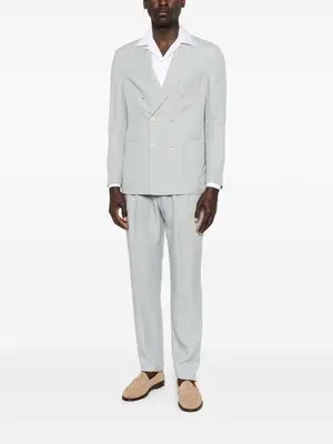 Eleventy Double-breasted Linen Suit