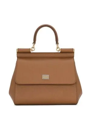 Dolce & Gabbana Sicily Shoulder Bag With Handle - Brown