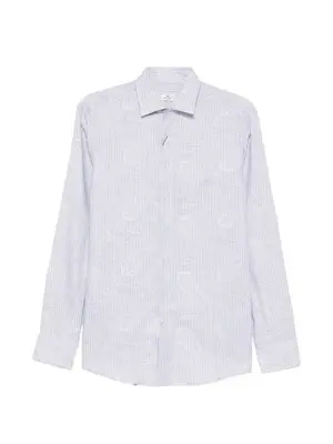 Etro Striped Shirt With Paisley Print - Multi
